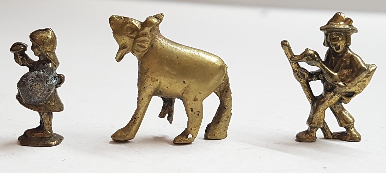 3x METALNE STARE FIGURICE