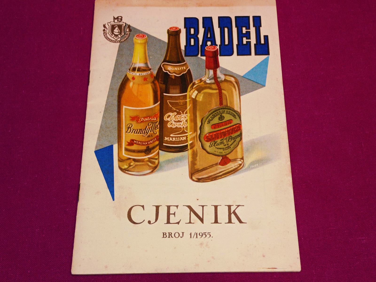 Badel 1955. - Cjenik, - Rijetko
