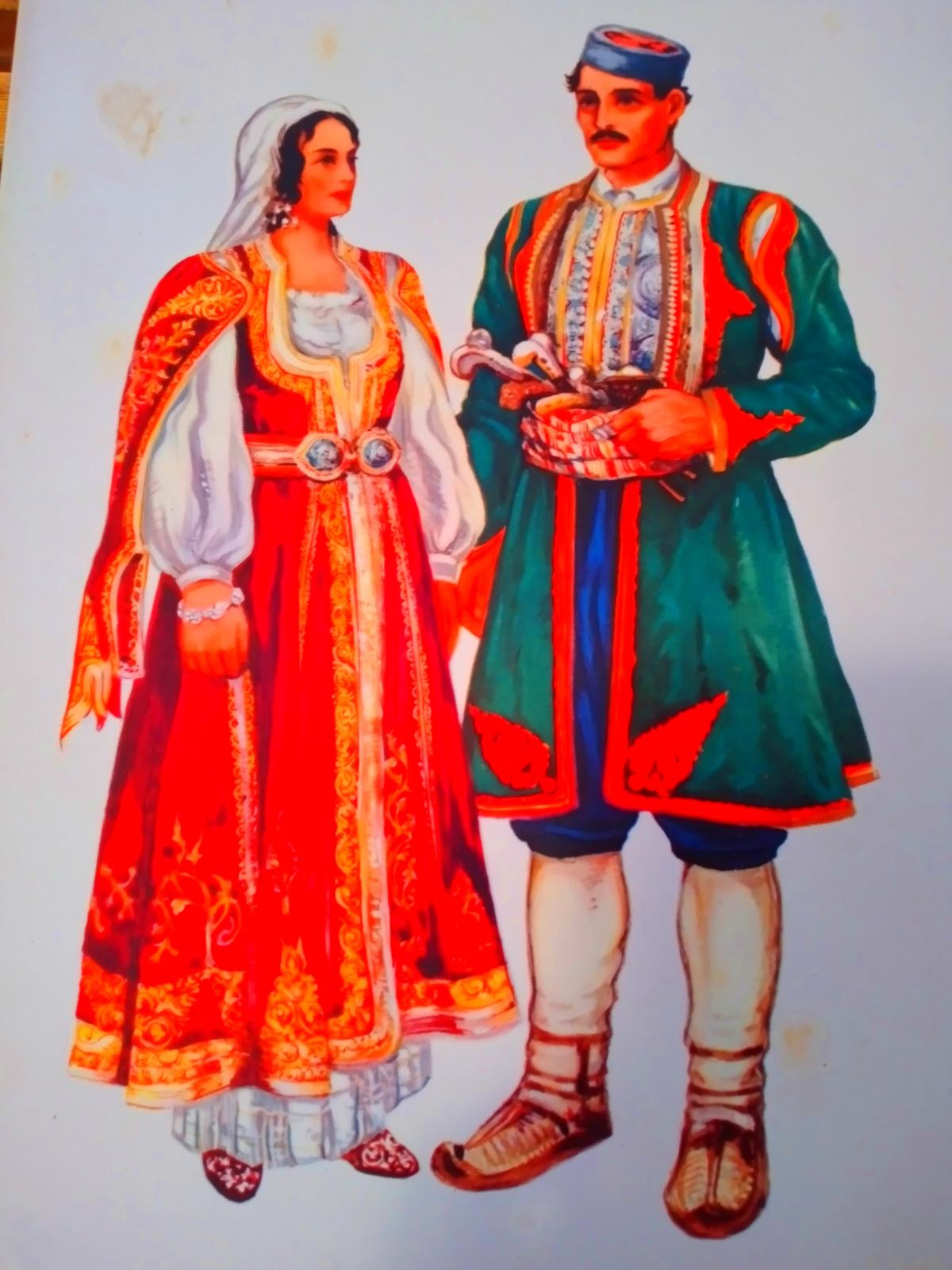 CRNOGORSKA NARODNA NOŠNJA RISAN VLADIMIR KIRIN FOLKLOR