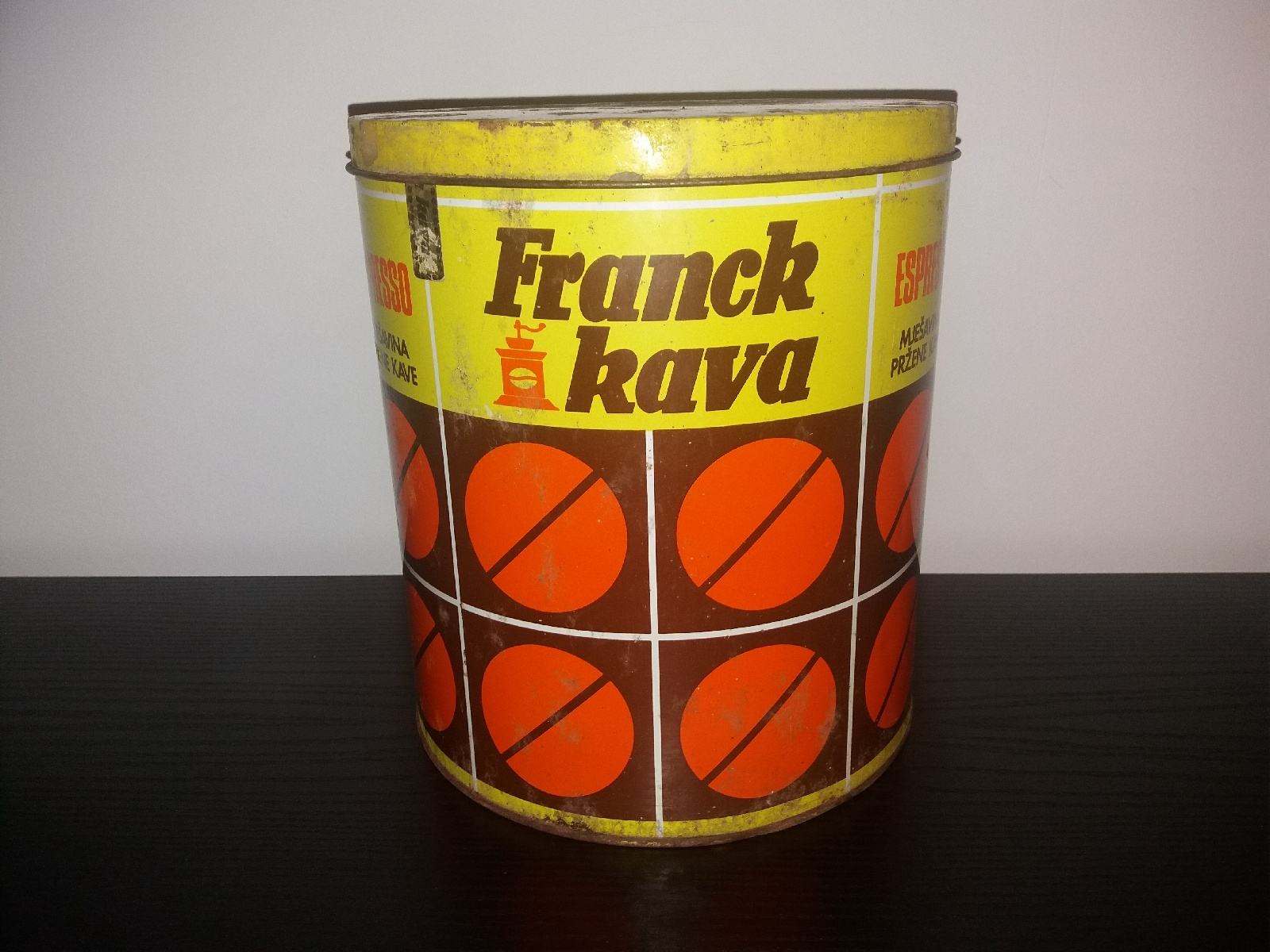 Franck kava velika limena kutija / kanta iz 70-tih