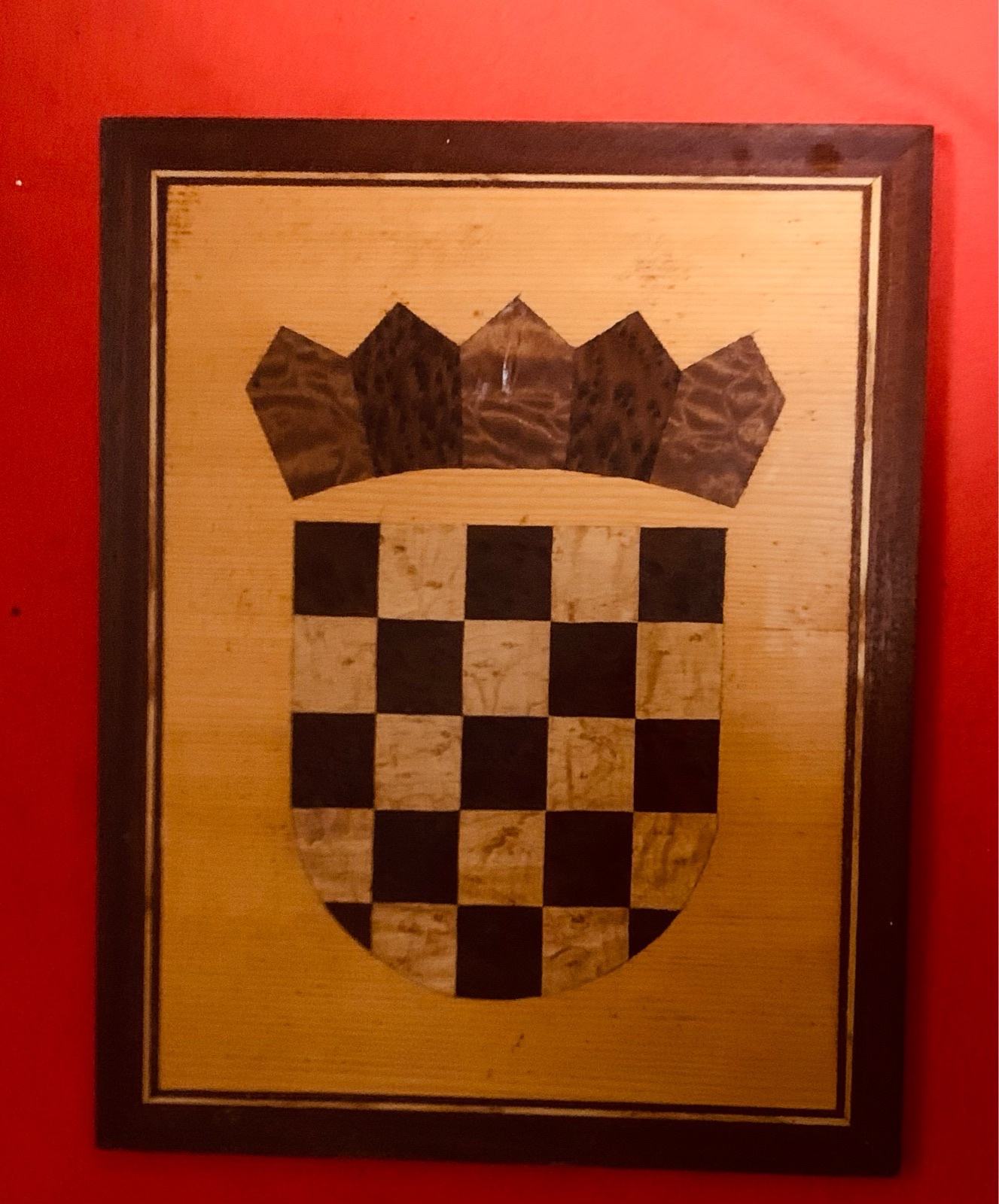 GRB HRVATSKE DRVO INTARZIJA 45x38 cm