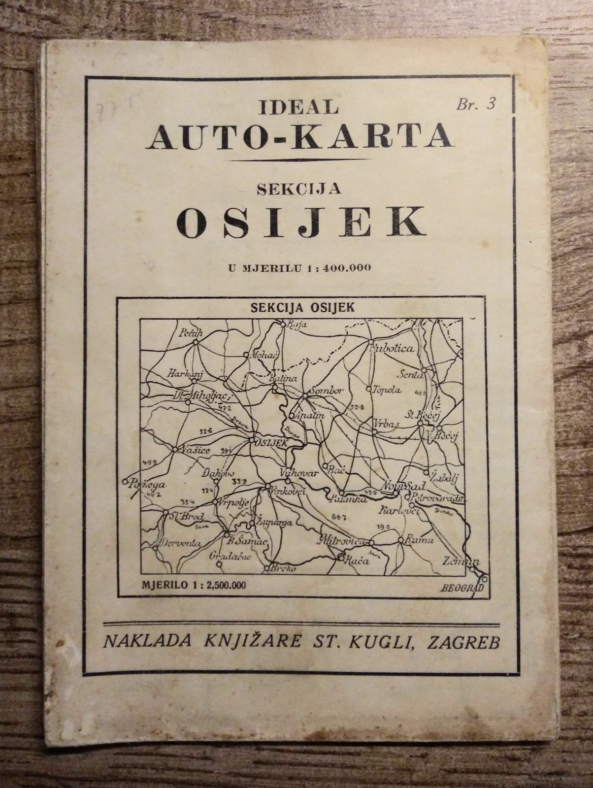 Ideal Auto-karta br.3 sekcija Osijek 1925.