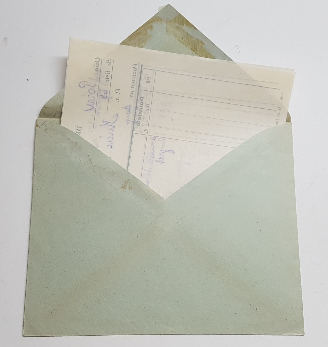 KOVERTA SA RAČUNOM OSIGURANJE I REOSIGURANJE TRIGLAV SPLIT, 1924.