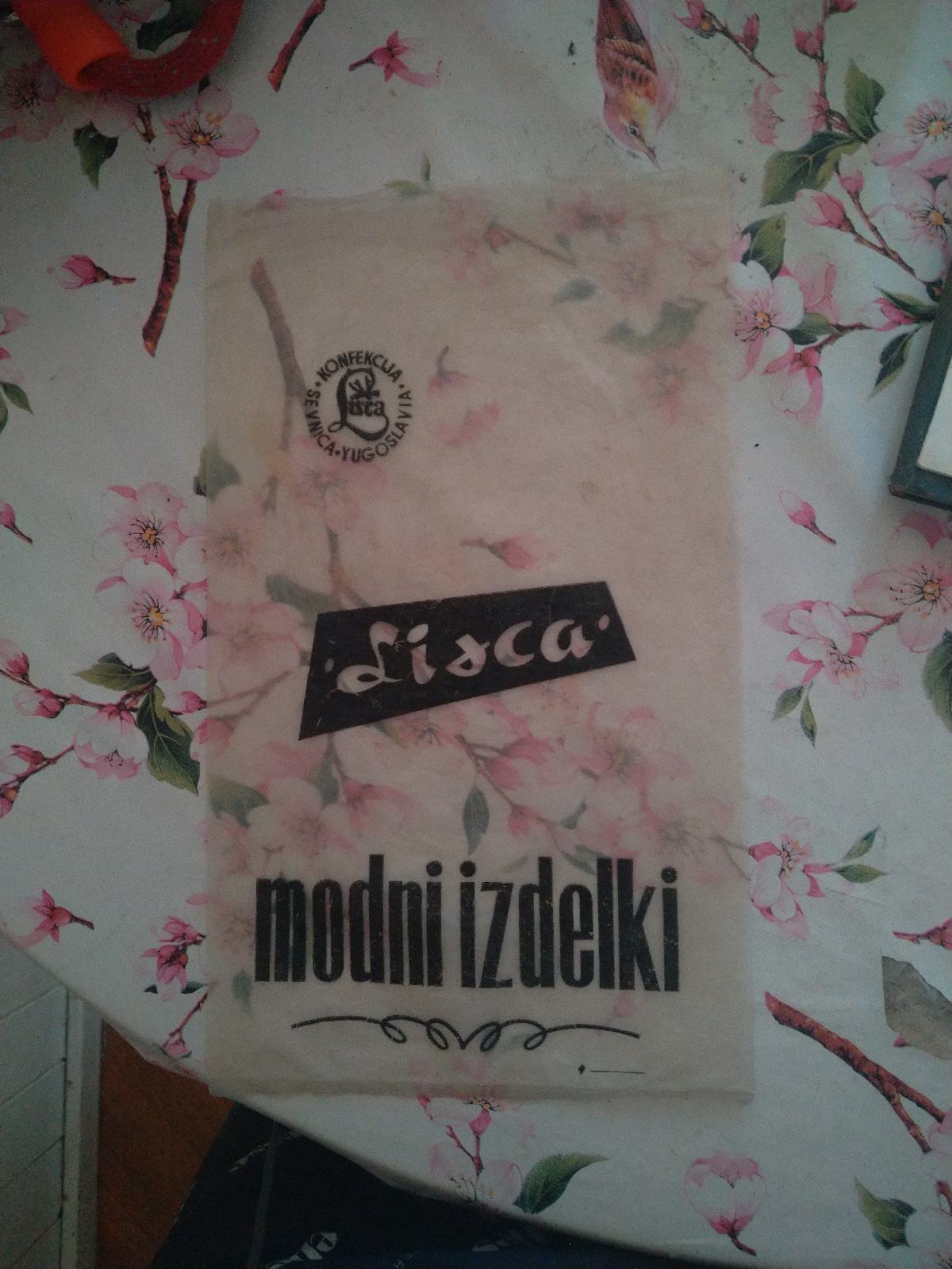 Lisca, stara reklamna vrečica iz 70ih