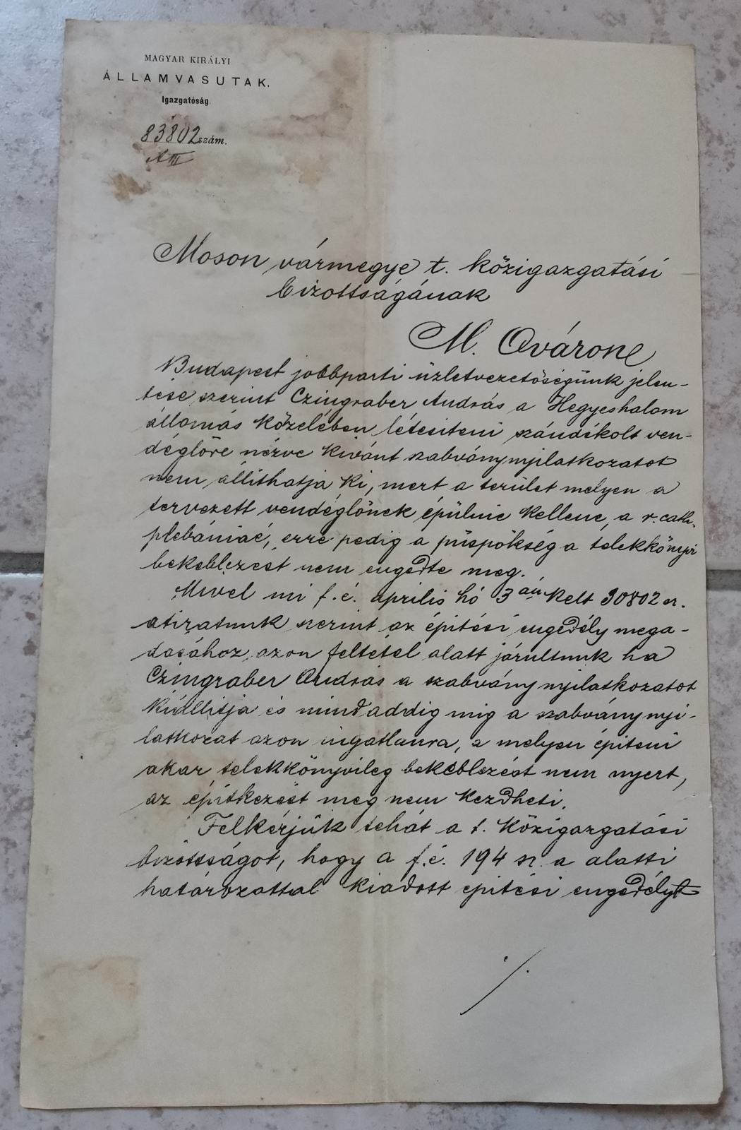 ORIGINAL DOKUMENT IZ 1895. GODINE