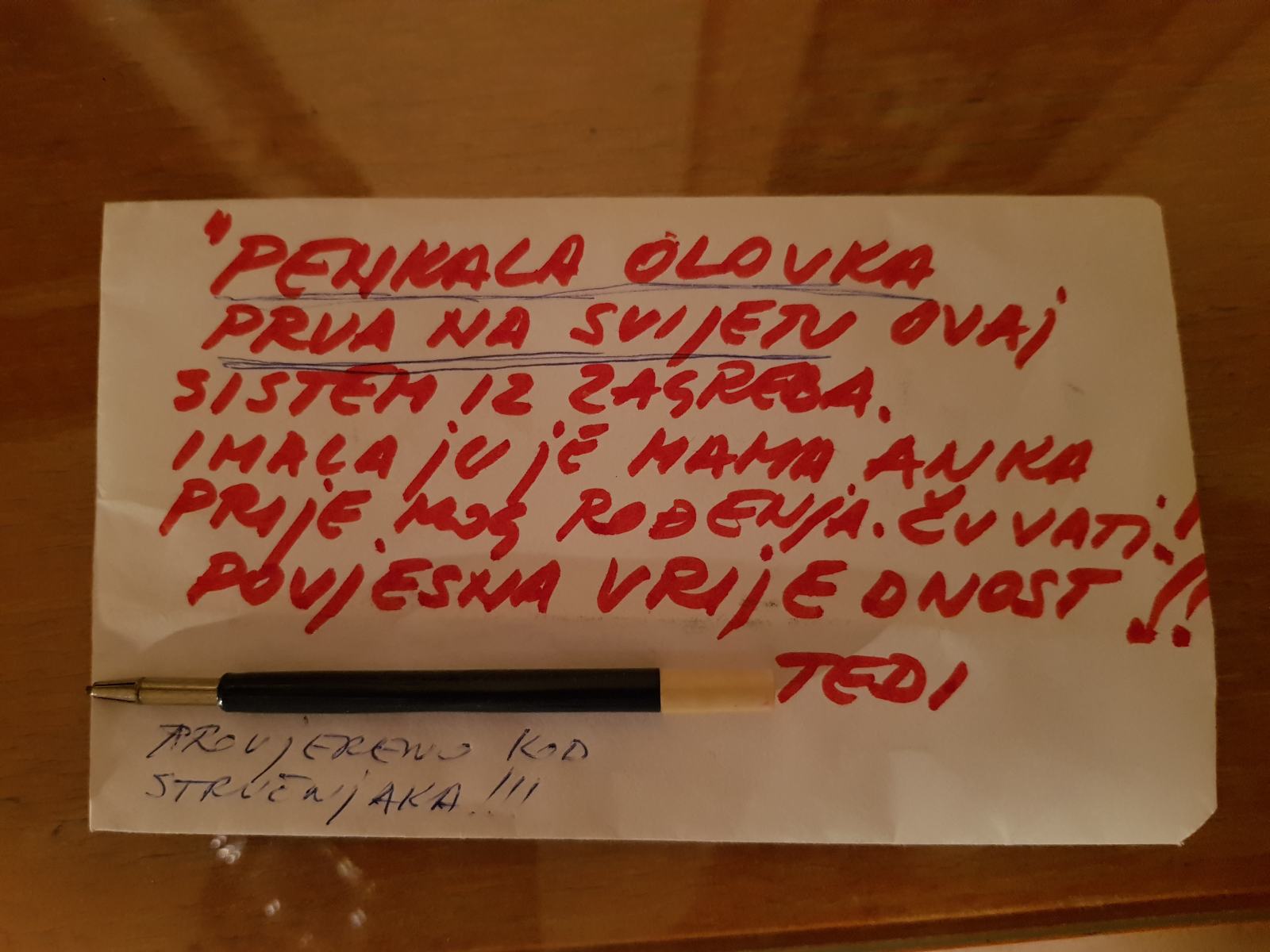 Originalna prva penkala