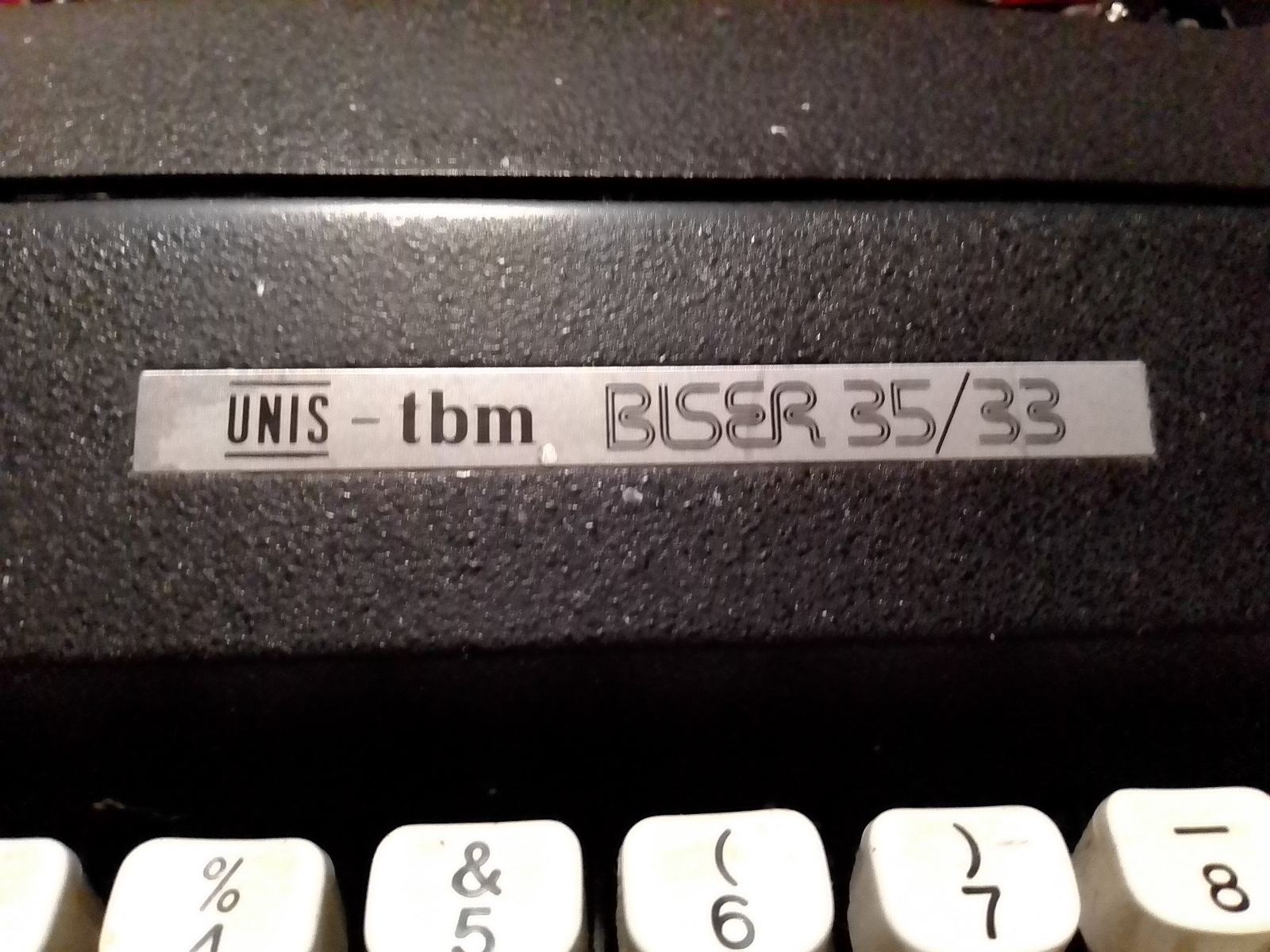 Pisača mašina Unis tbm Biser 35/33