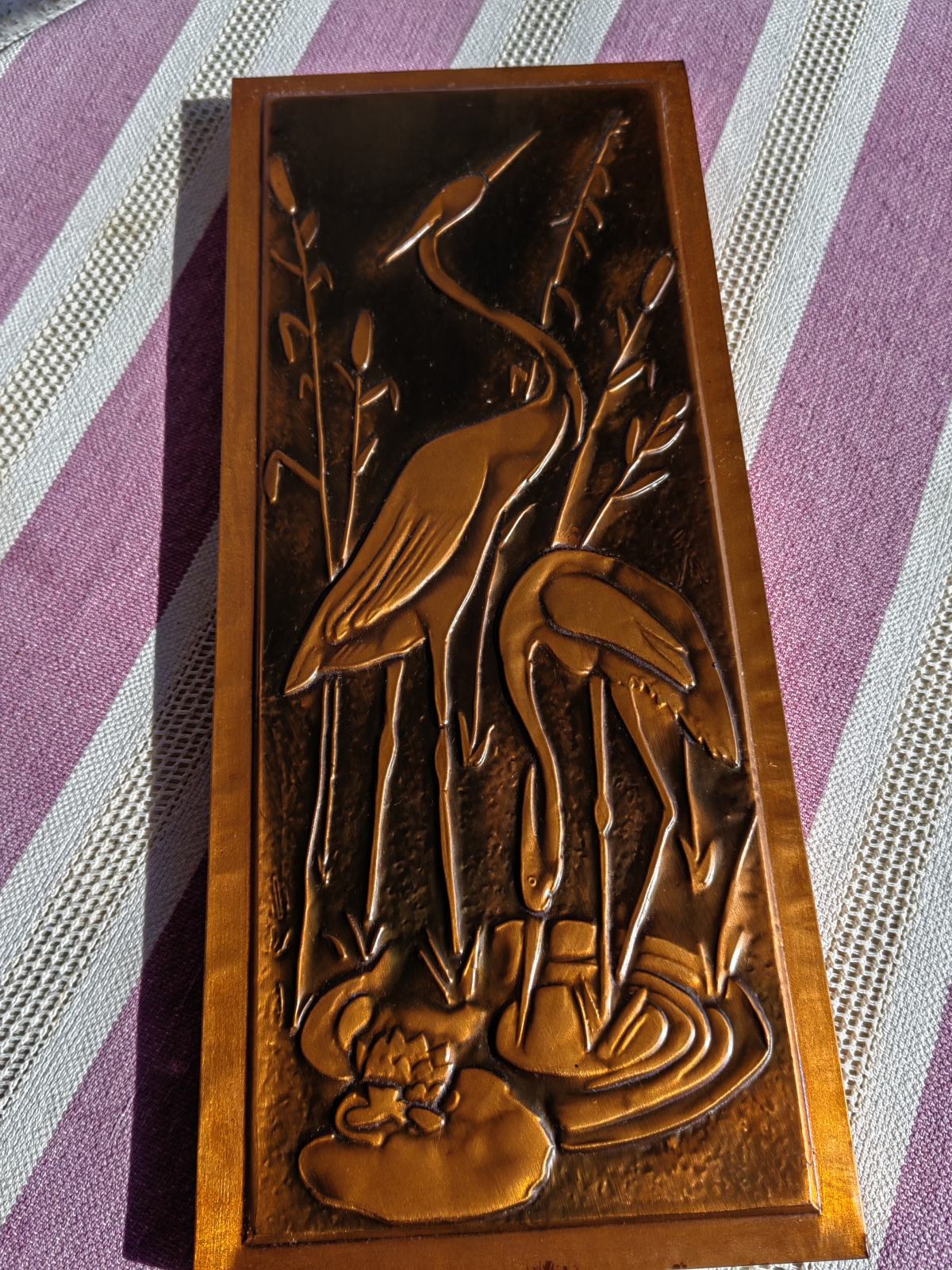 Prekrasan stariji reljef u bakru ,hitno prodajem