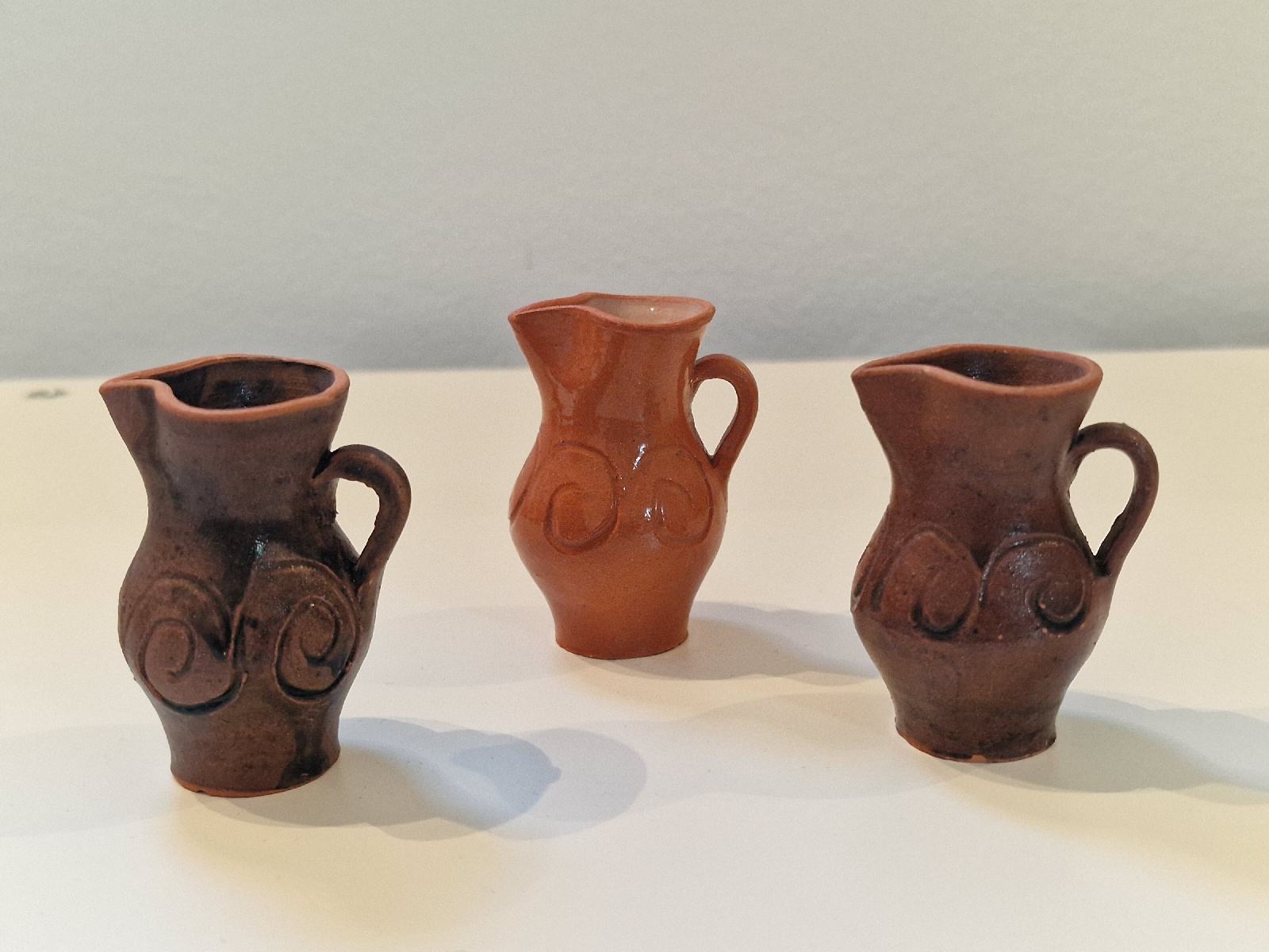 Set od 3 gline ćupa