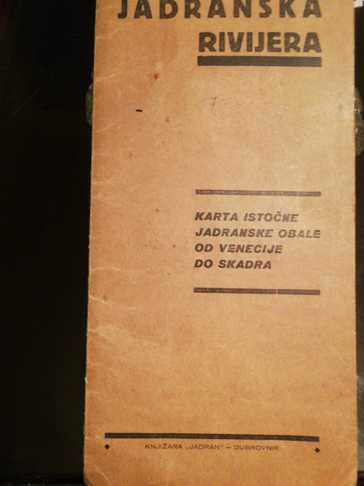 Stara karta Jadranska rivijera