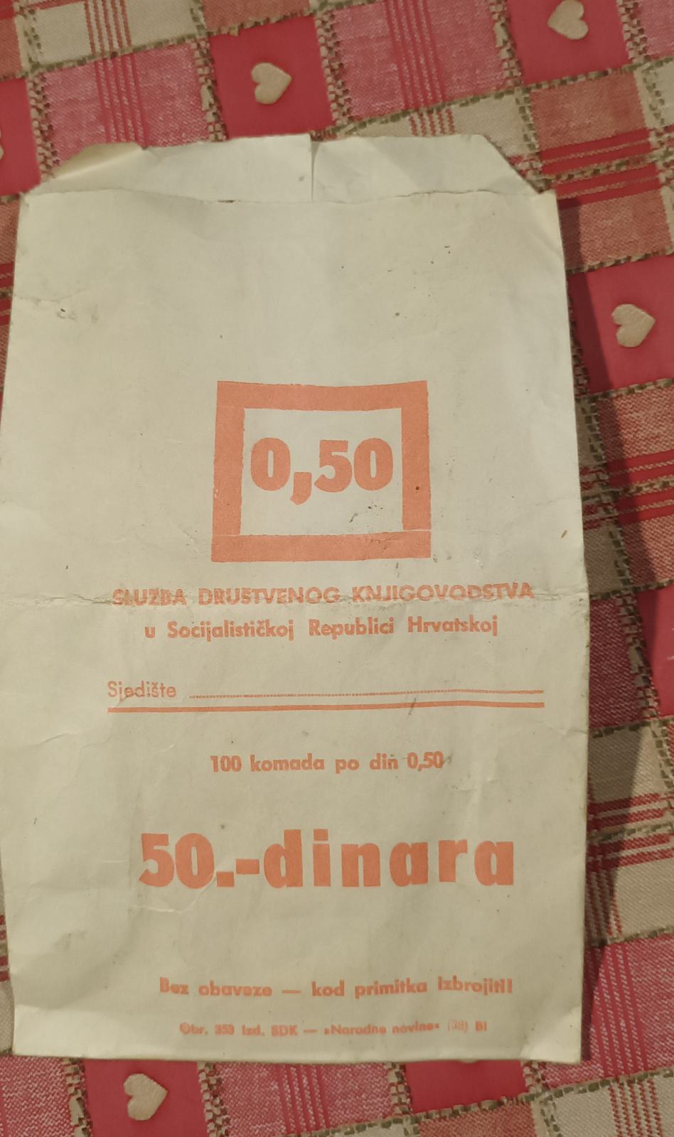 stara koverta za kovanice