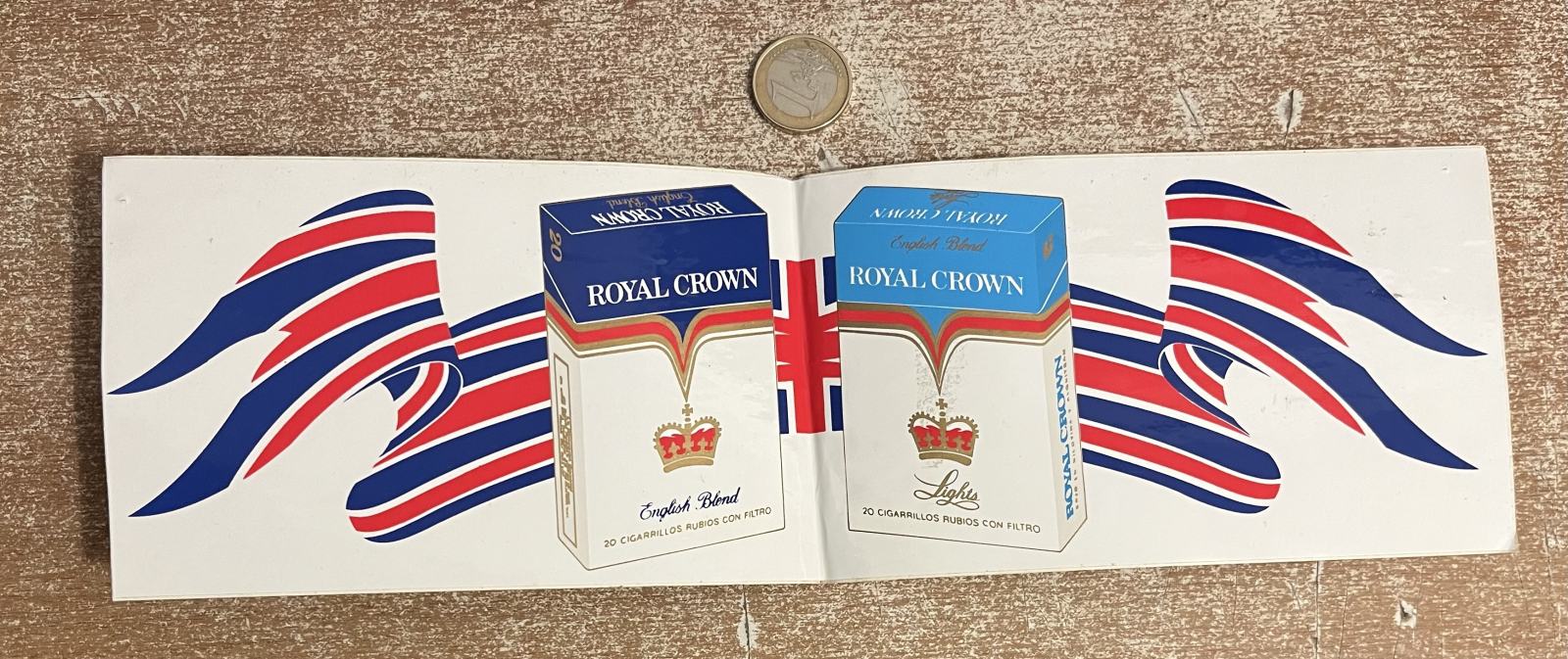 STARA NALJEPNICA - CIGARETE ROYAL CROWN