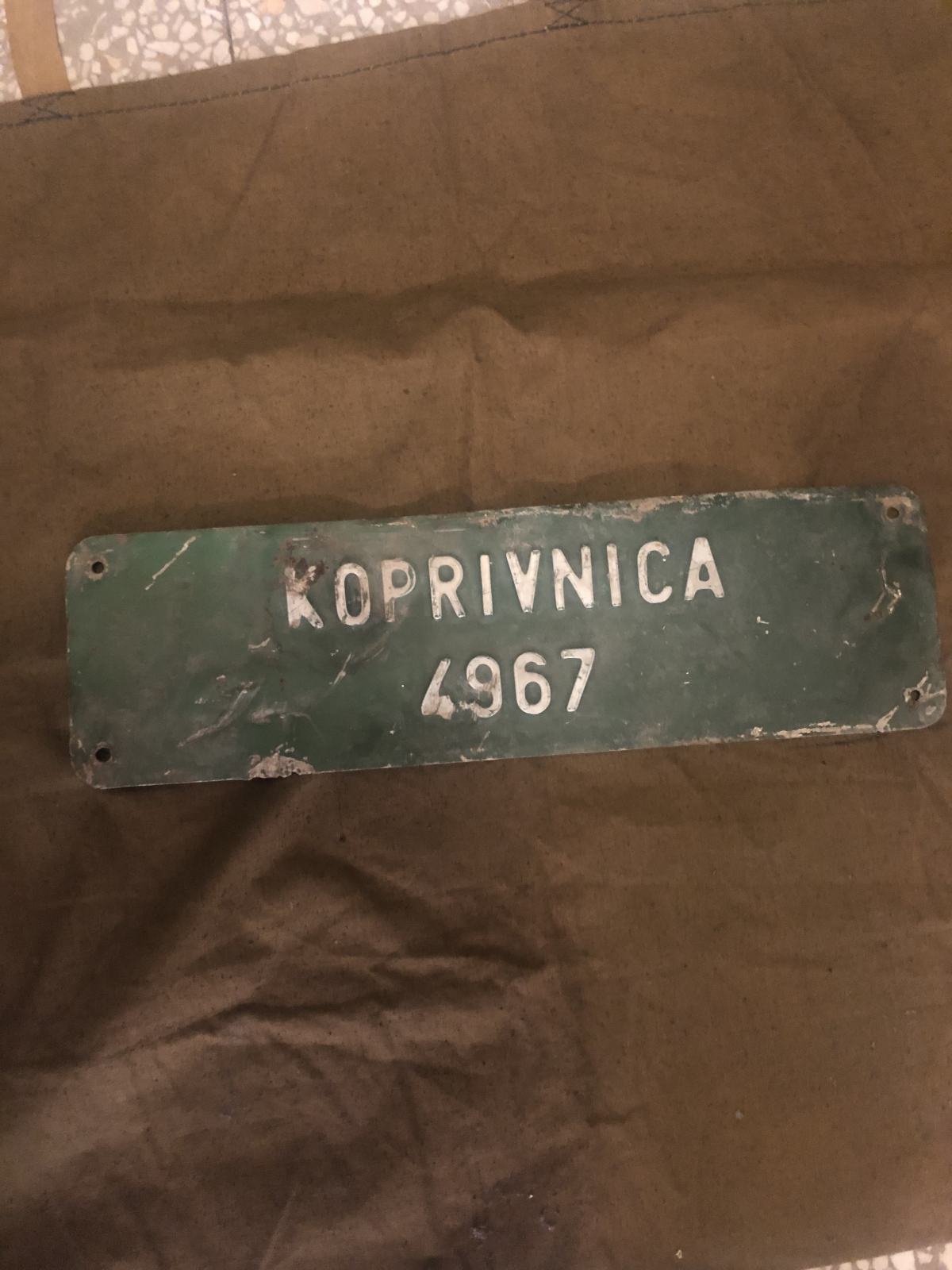 Stara tablica Koprivnica