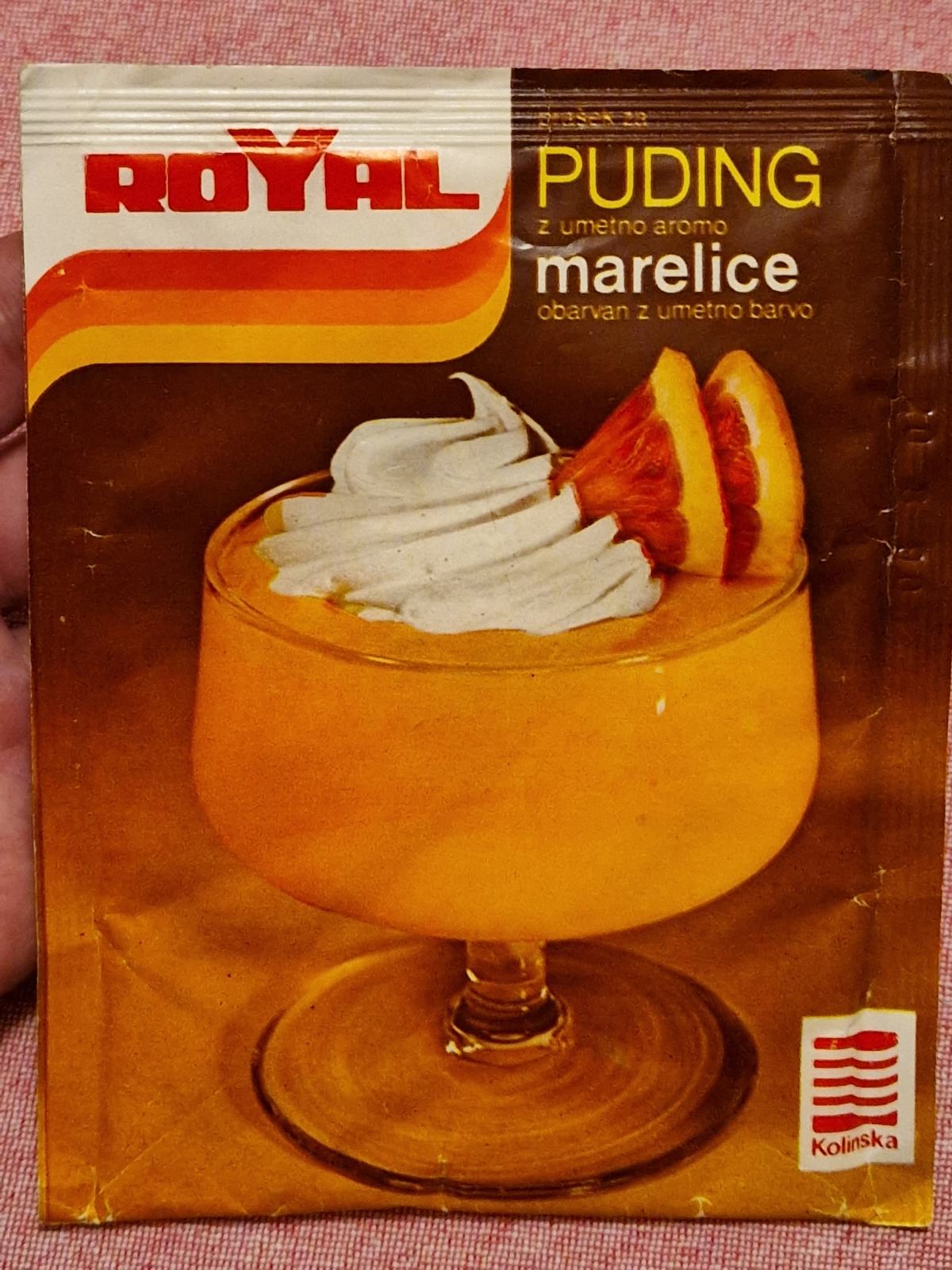 Stara vrečica Puding Royal Marelica Kolinska ambalaža 70-te neotvoreno