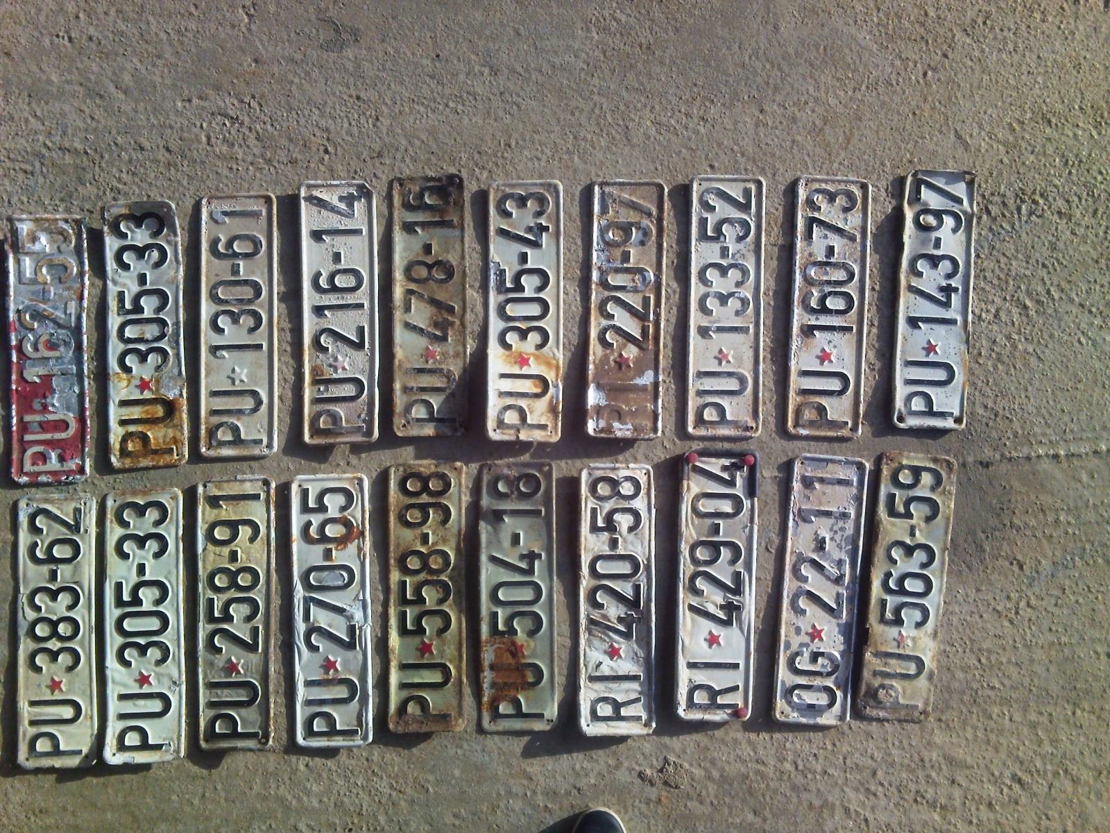 Stare automobilske tablice