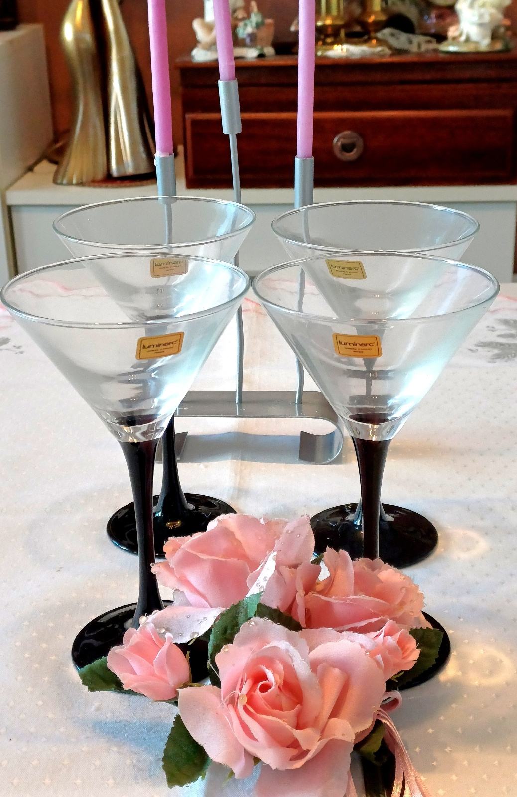 Stare Luminarc kristal čaše za koktel