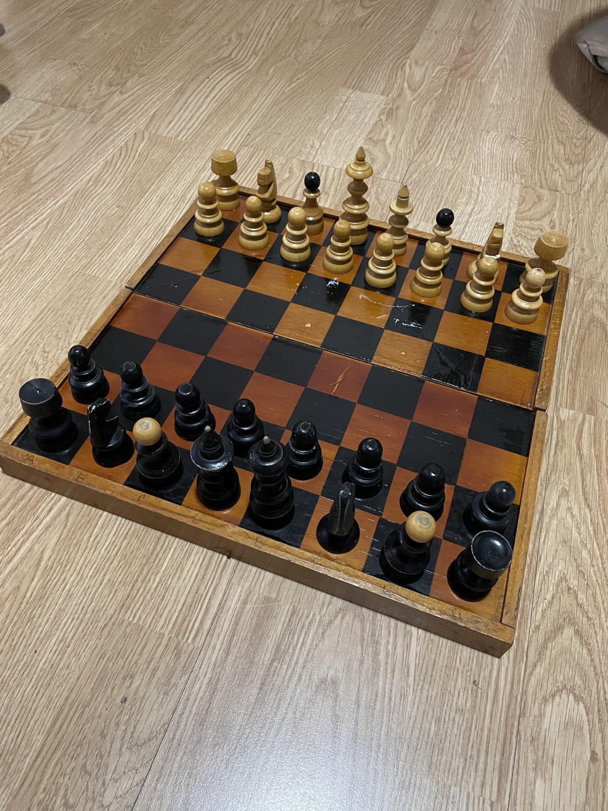 Stari drveni šah, kompletan #POVOLJNO#