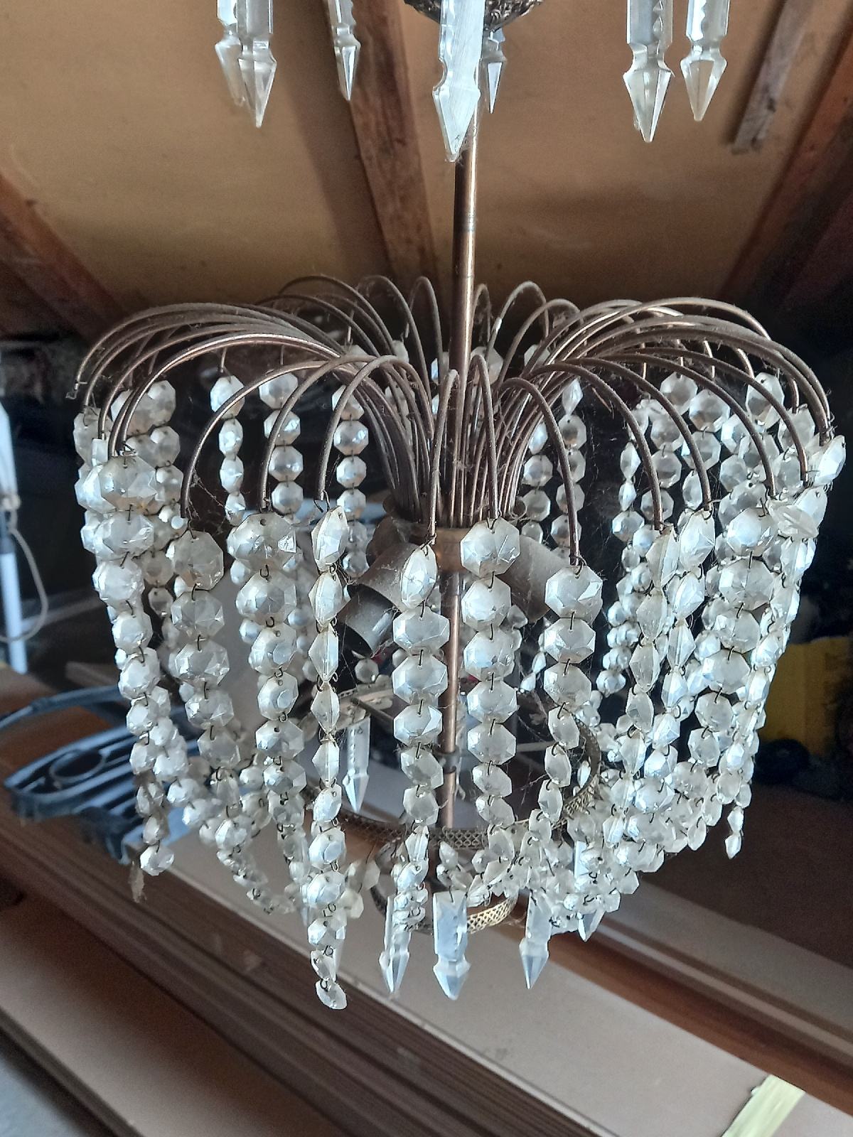 starinski stakleni luster