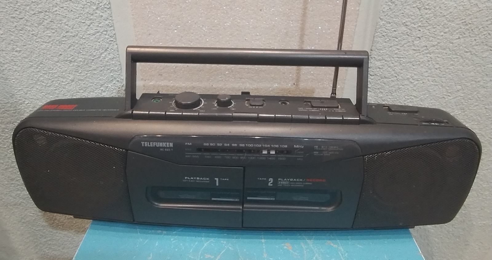 Vintage dvostruki kasetofon/radio Telefunken