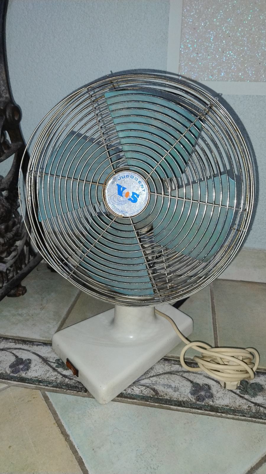 Vintage stolni veliki ventilator iz 1970.-tih g.