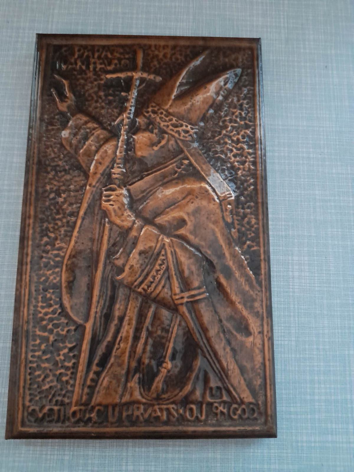 slika bakrorez sveti otac u hrvatskoj 1994 god.