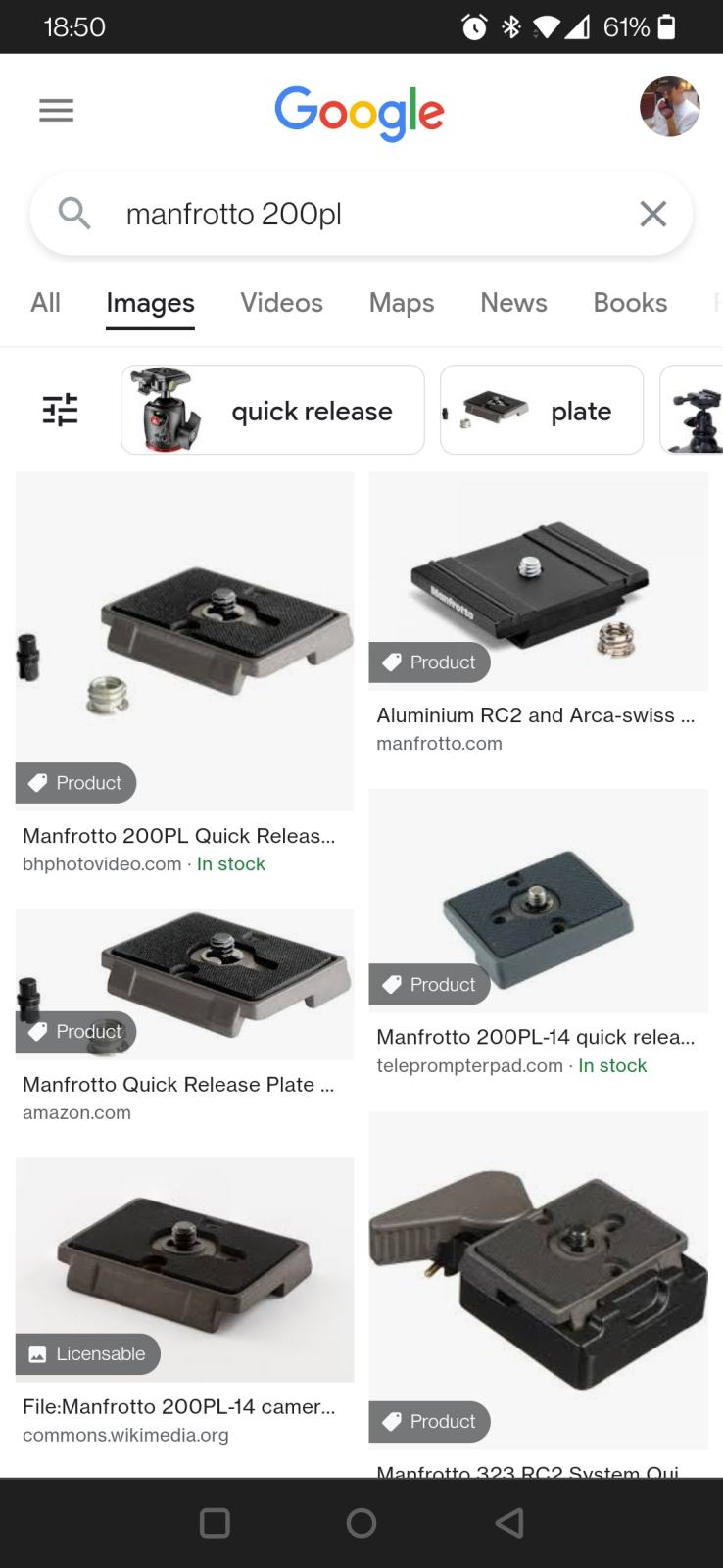 Manfrotto 200PL Quick Release 2 kom.