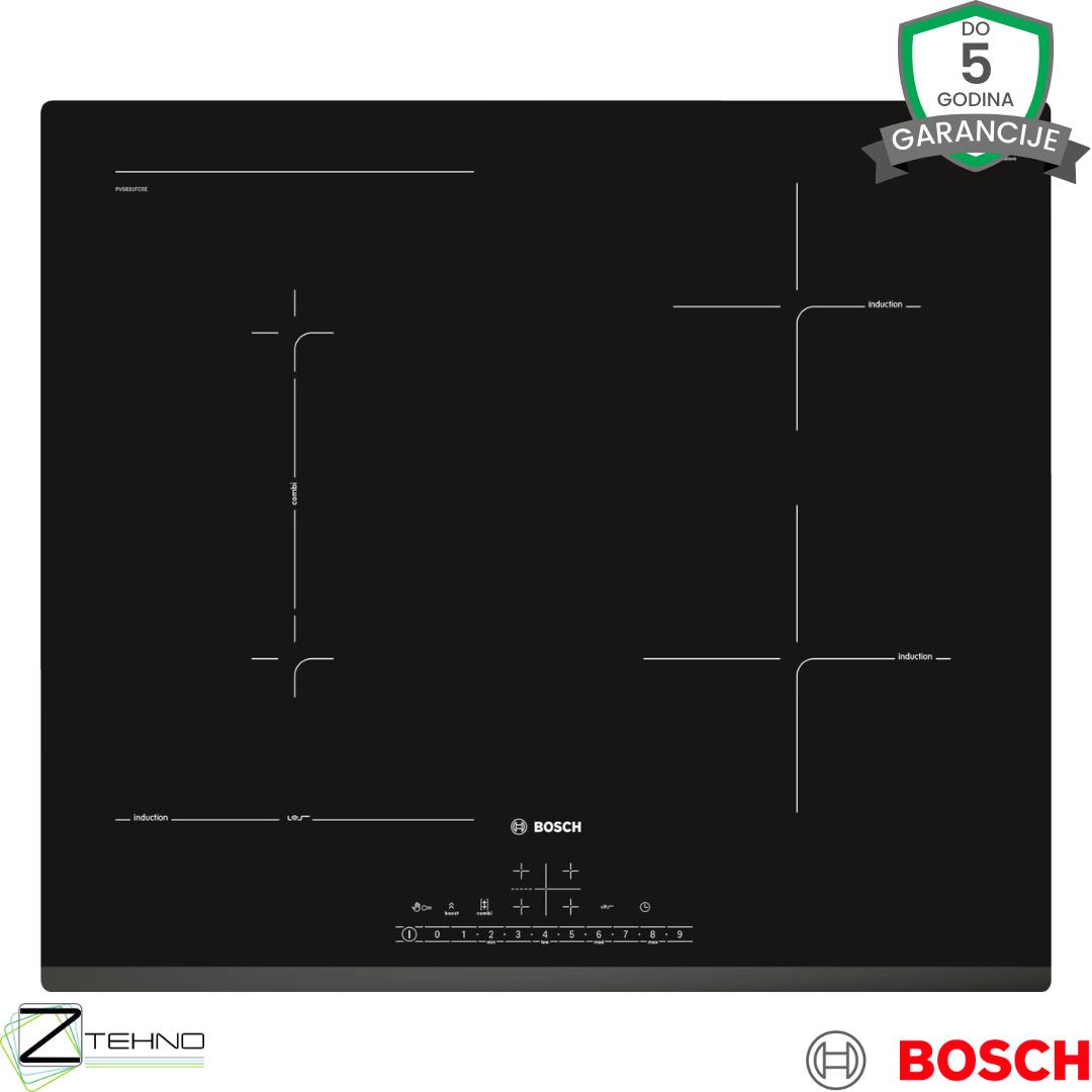 Ploča Bosch, indukcija, 60 cm, proširenje, jamstvo (Z Tehno)
