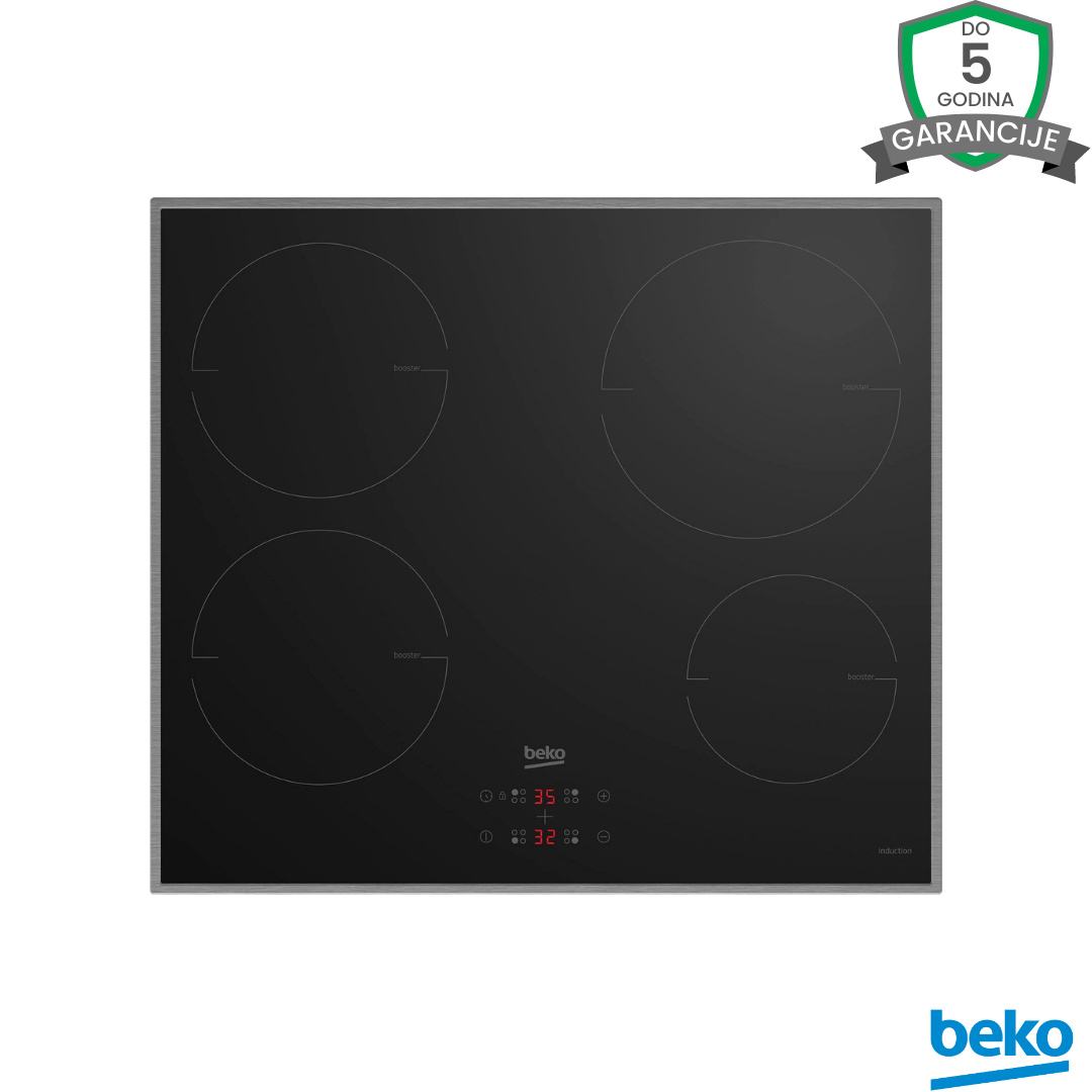 Ploča za kuhanje Beko, indukcija, INOX rub, jamstvo (Z Tehno)