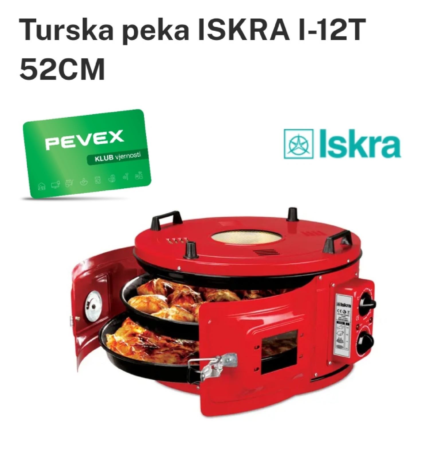 Turska peka ISKRA I-12T 52CM