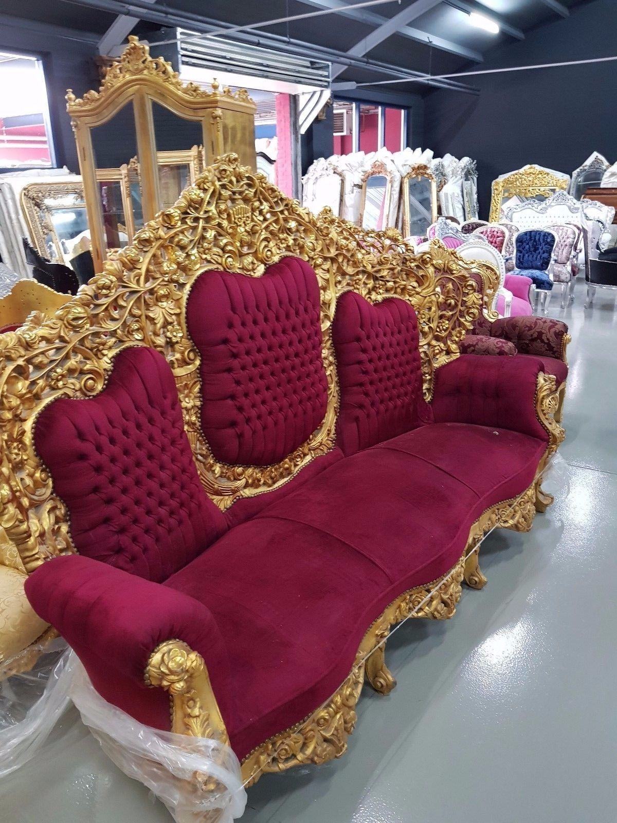 BAROKNI KRALJEVSKI SET - ANTIKNA GARNITURA -> SOFA + 2 FOTELJE