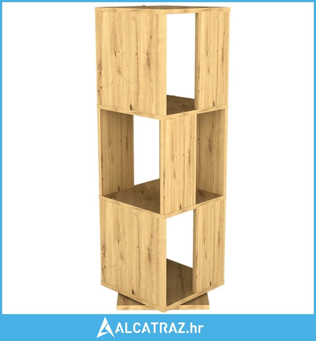 FMD rotirajući otvoreni ormarić za spise 34 x 34 x 107 cm boja hrasta