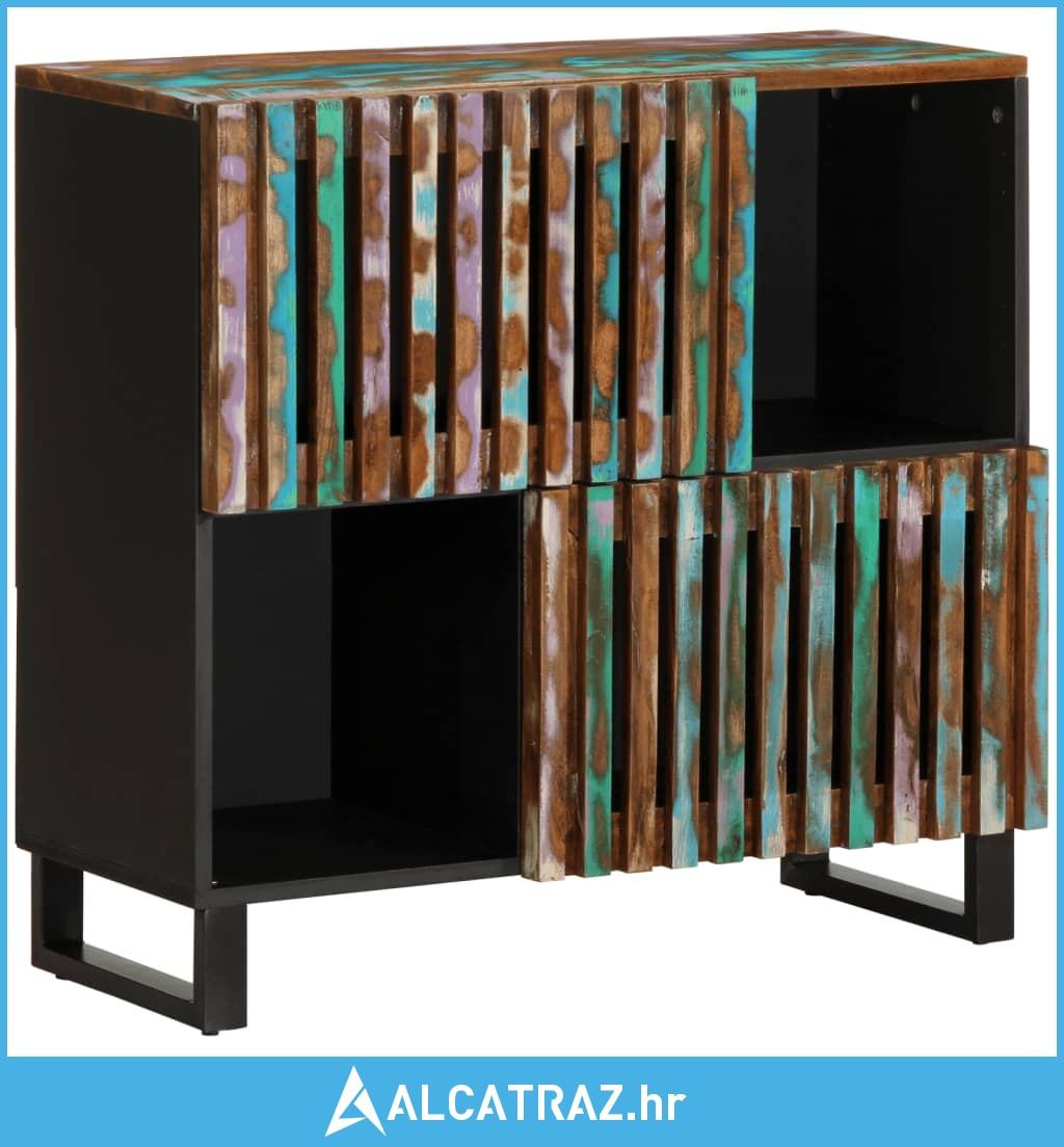 Komoda 80 x 34 x 75 cm od masivnog drva bagrema - NOVO