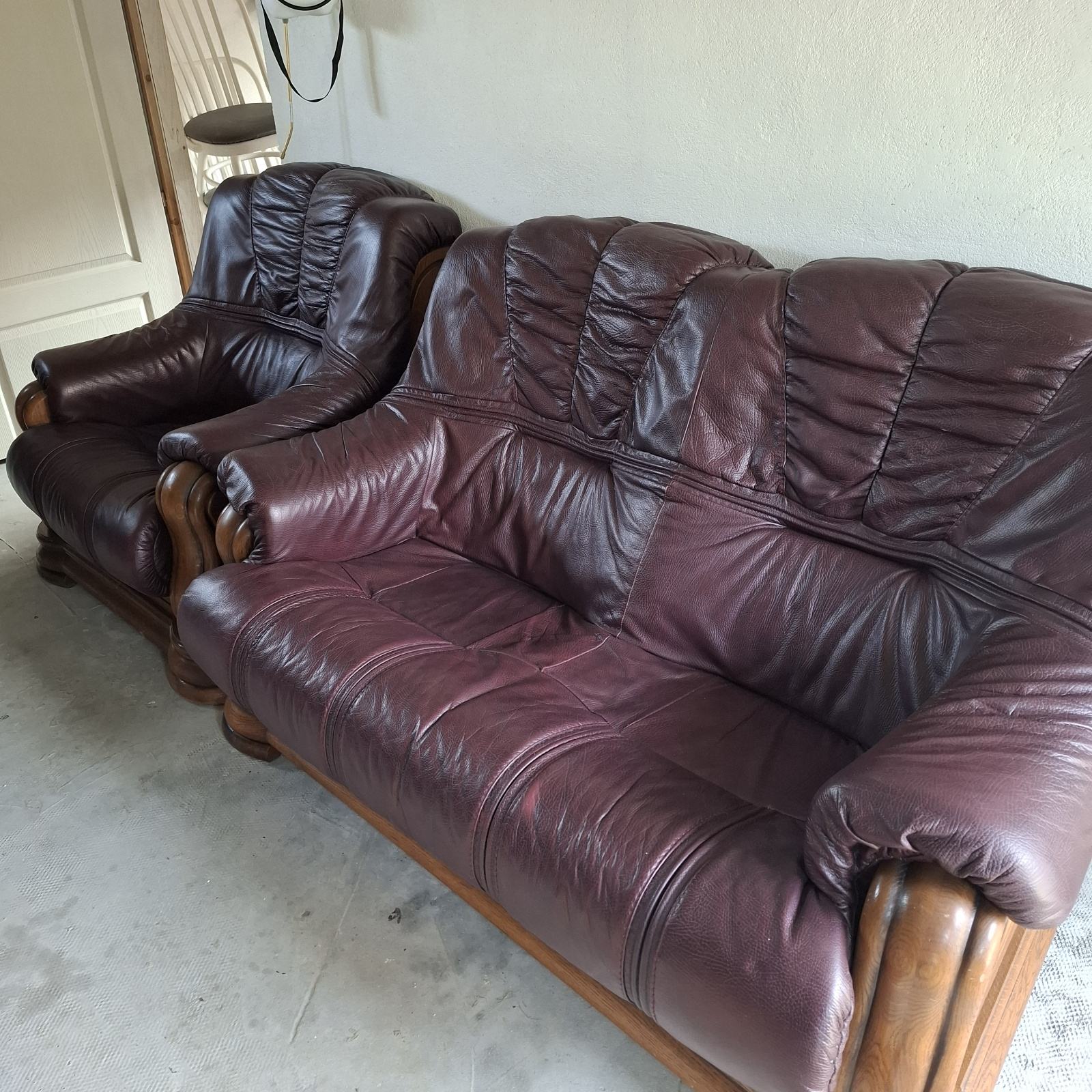 Kožna garnitura Spin Valis hrast!