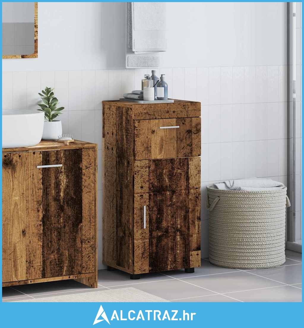 Kupaonski ormar s pohranom TULUM Staro drvo 37 x 31.5 x 82 cm - NOVO