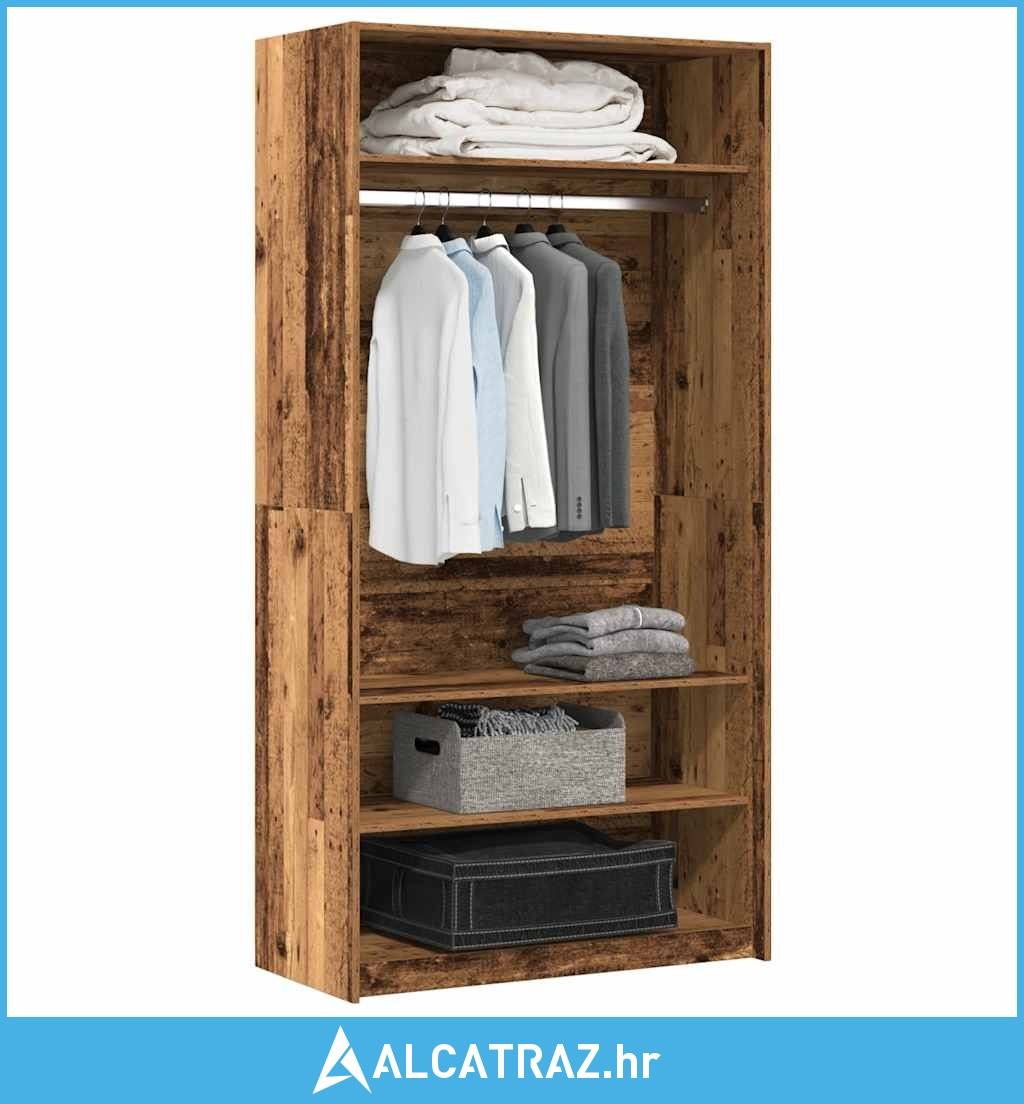 Ormar boja staro drvo 100 x 50 x 200 cm od konstruiranog drva - NOVO