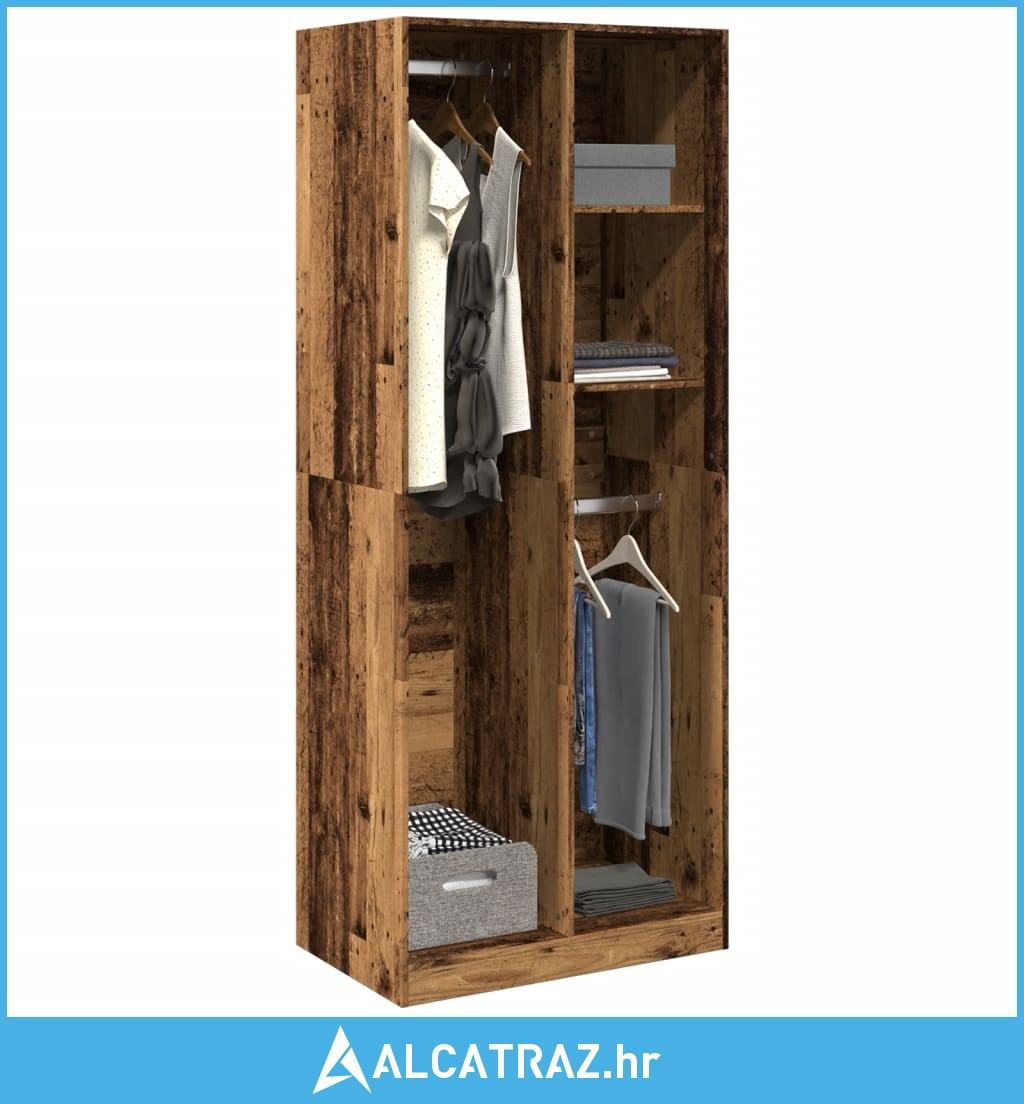 Ormar boja staro drvo 80 x 50 x 200 cm od konstruiranog drva - NOVO