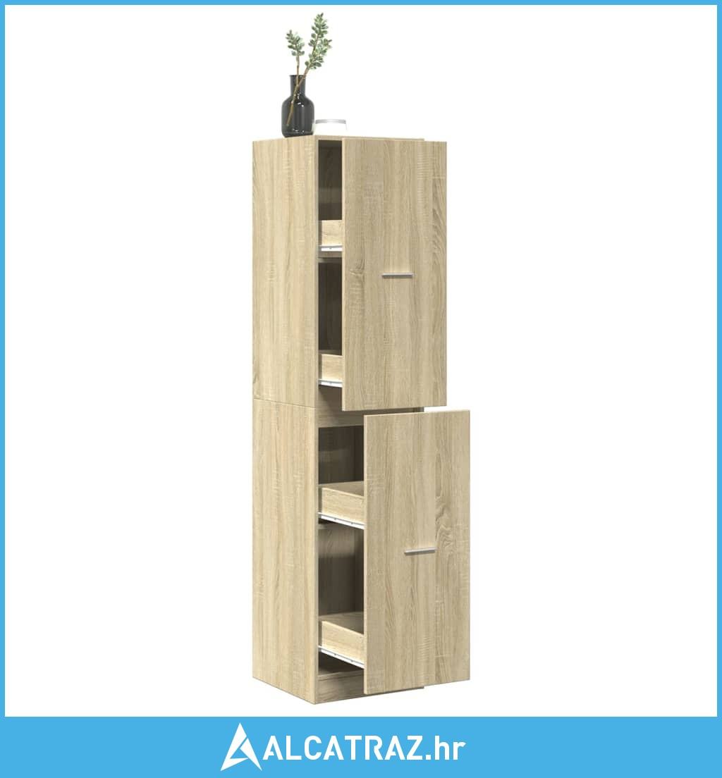 Ormarić za lijekove boja hrasta sonome 40x41x174,5 cm drveni - NOVO