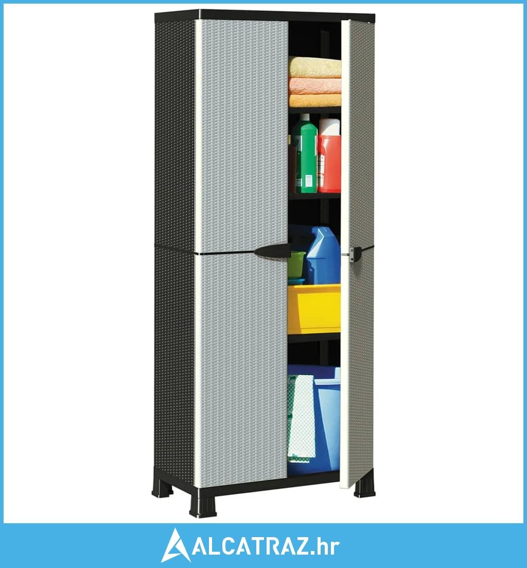 Plastični ormarić 68 x 39 x 171,5 cm dizajn ratana - NOVO