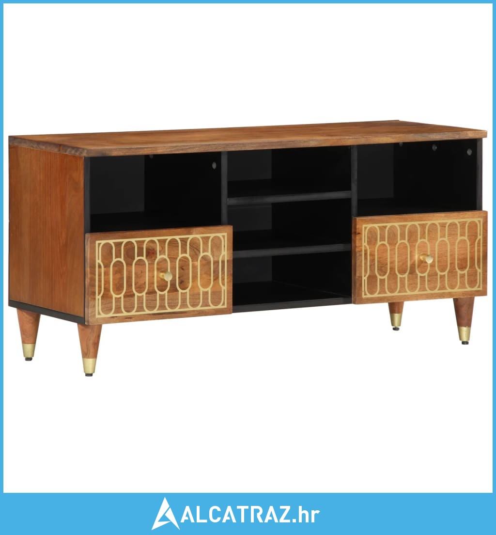 TV ormarić 100 x 33 x 46 cm od masivnog drva manga - NOVO