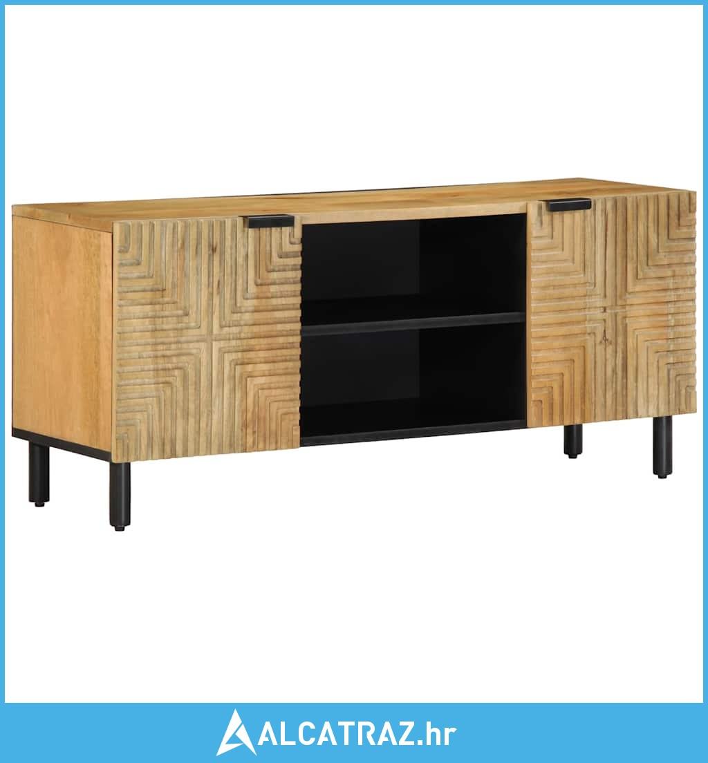 TV ormarić smeđi 105x33x46 cm Puno drvo Mango - NOVO