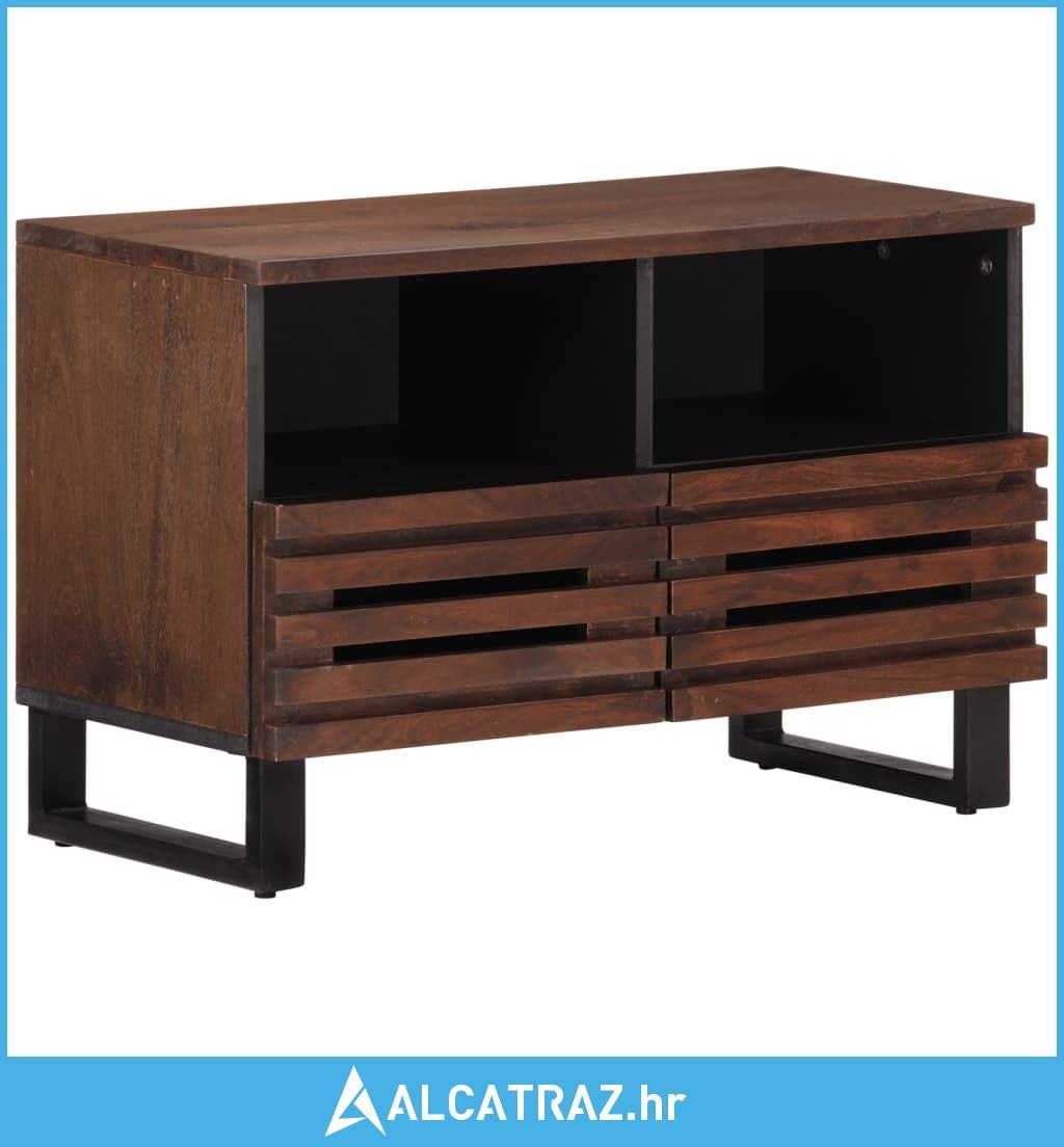 TV ormarić smeđi 70 x 34 x 46 cm od masivnog drva manga - NOVO