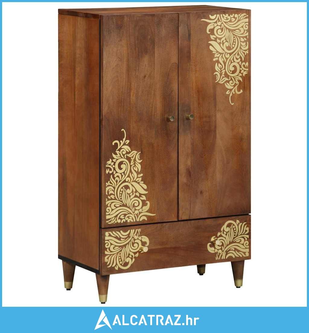 Visoki ormar 60x33x100 cm od čvrstog drva manga - NOVO