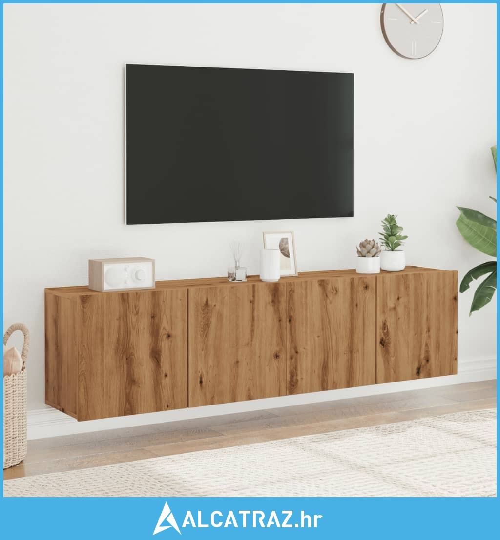 Zidni TV ormarići 2 kom boja hrasta artisan 80 x 30 x 41 cm - NOVO