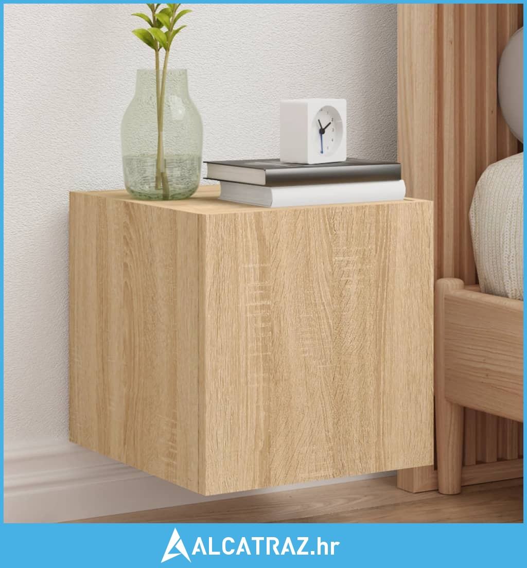 Zidni TV ormarići LED 2 kom boja hrasta sonome 30,5x35x30 cm - NOVO