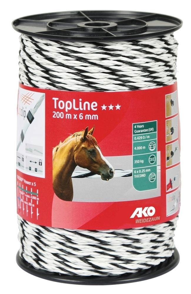 TopLine Plus uže za ogradu, 200 m, Ø 6 mm