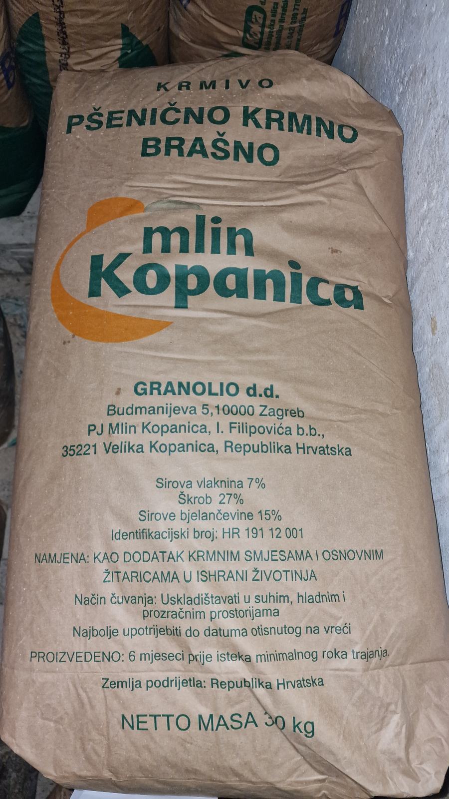 PŠENIČNO KRMNO BRAŠNO, MEKINJE