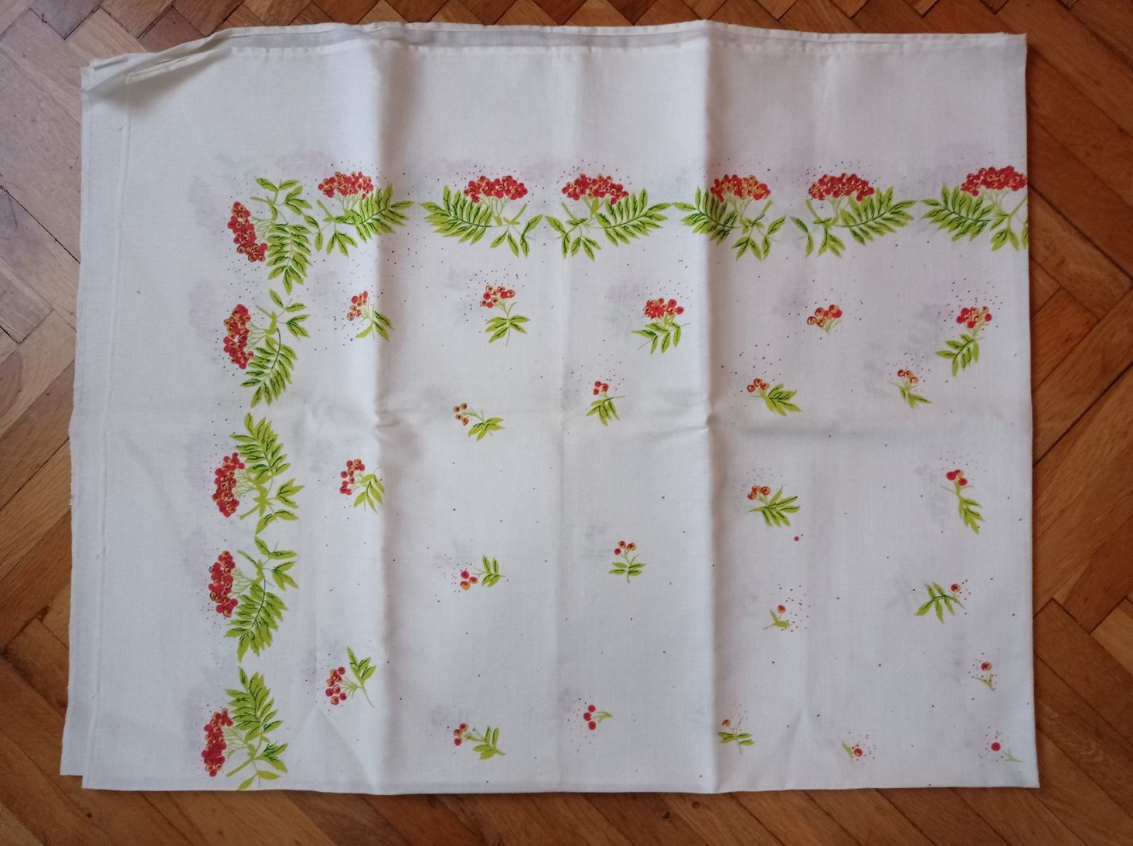 stari laneni stolnjak s uzorkom #9