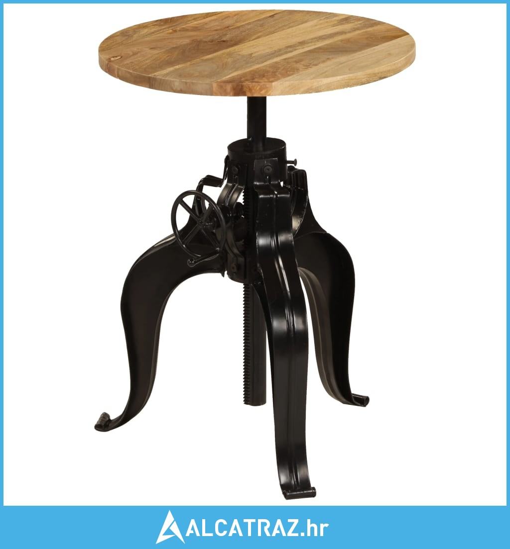 Barski stol od masivnog drva manga 60 x (76 - 110) cm - NOVO