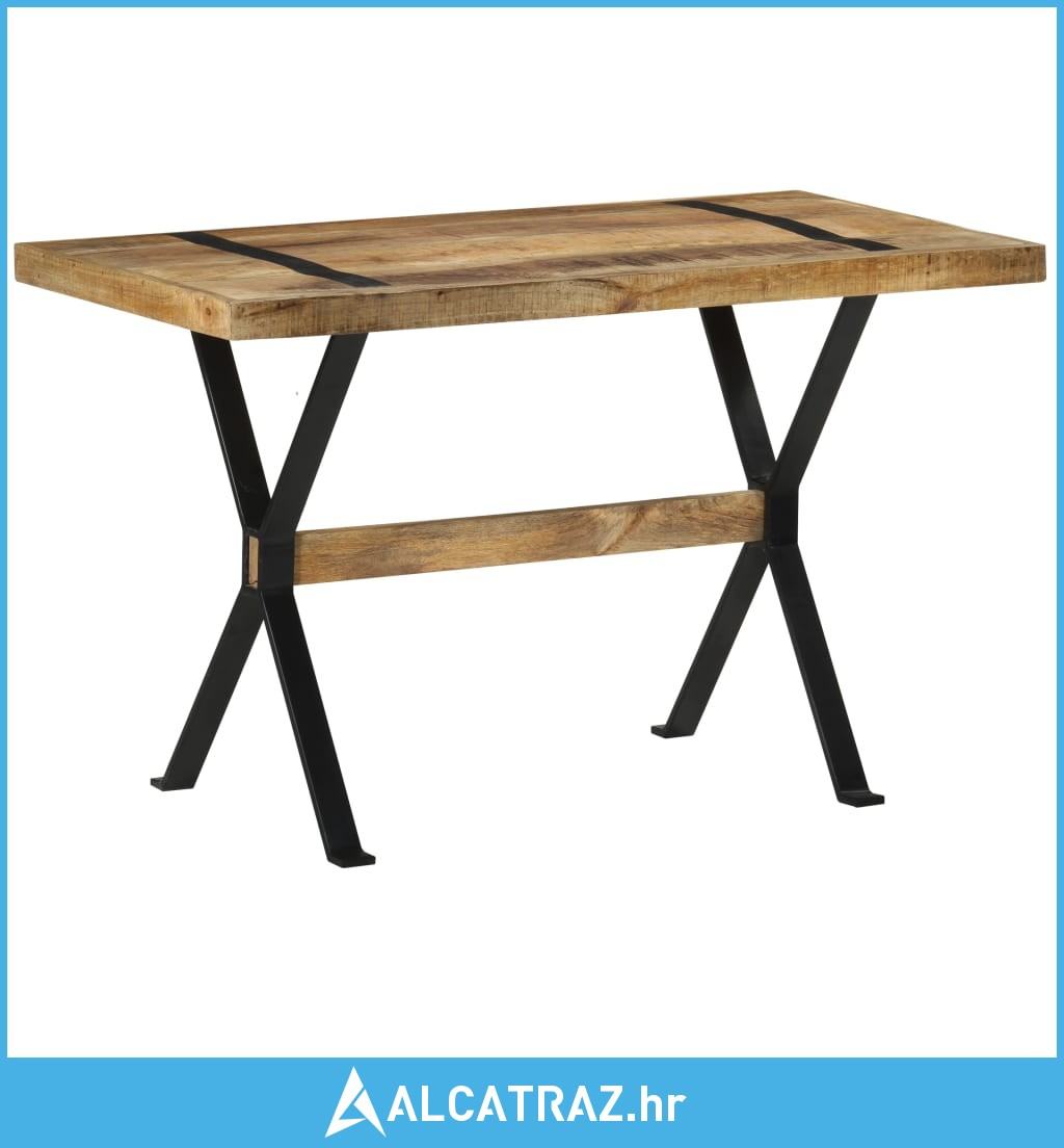 Blagovaonski stol 120 x 60 x 76 cm od grubog drva manga - NOVO