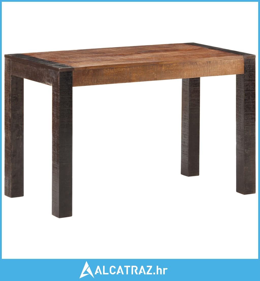 Blagovaonski stol 120 x 60 x 76 cm masivno grubo drvo manga - NOVO